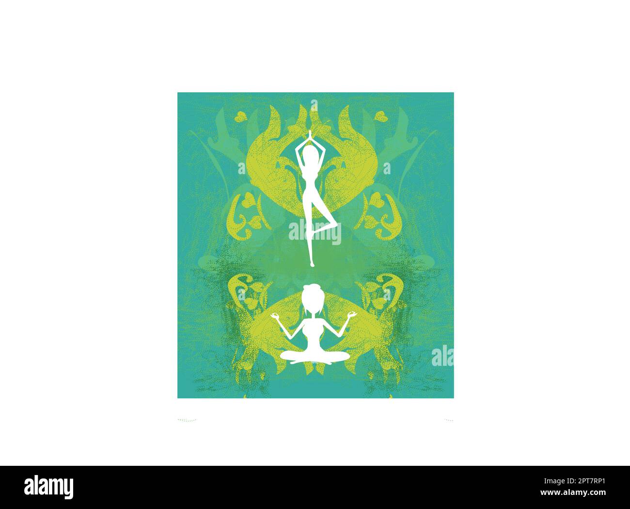 Woman traditional yoga pose vector illustration silhouette Stock Vector ...