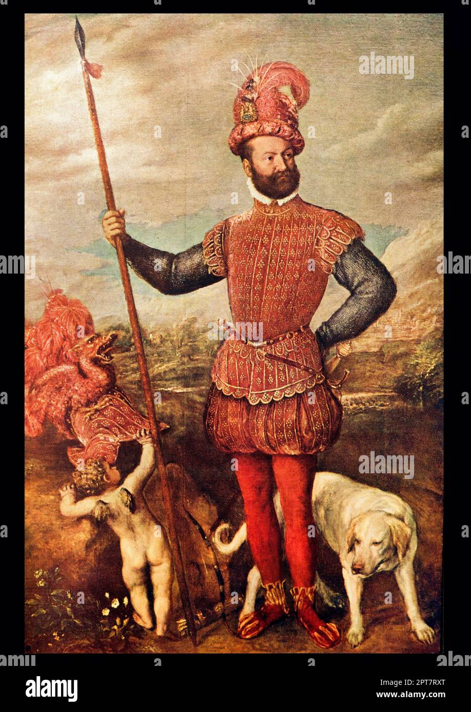Portrait of a distinguished Italian warrior, painted by Tiziano ...