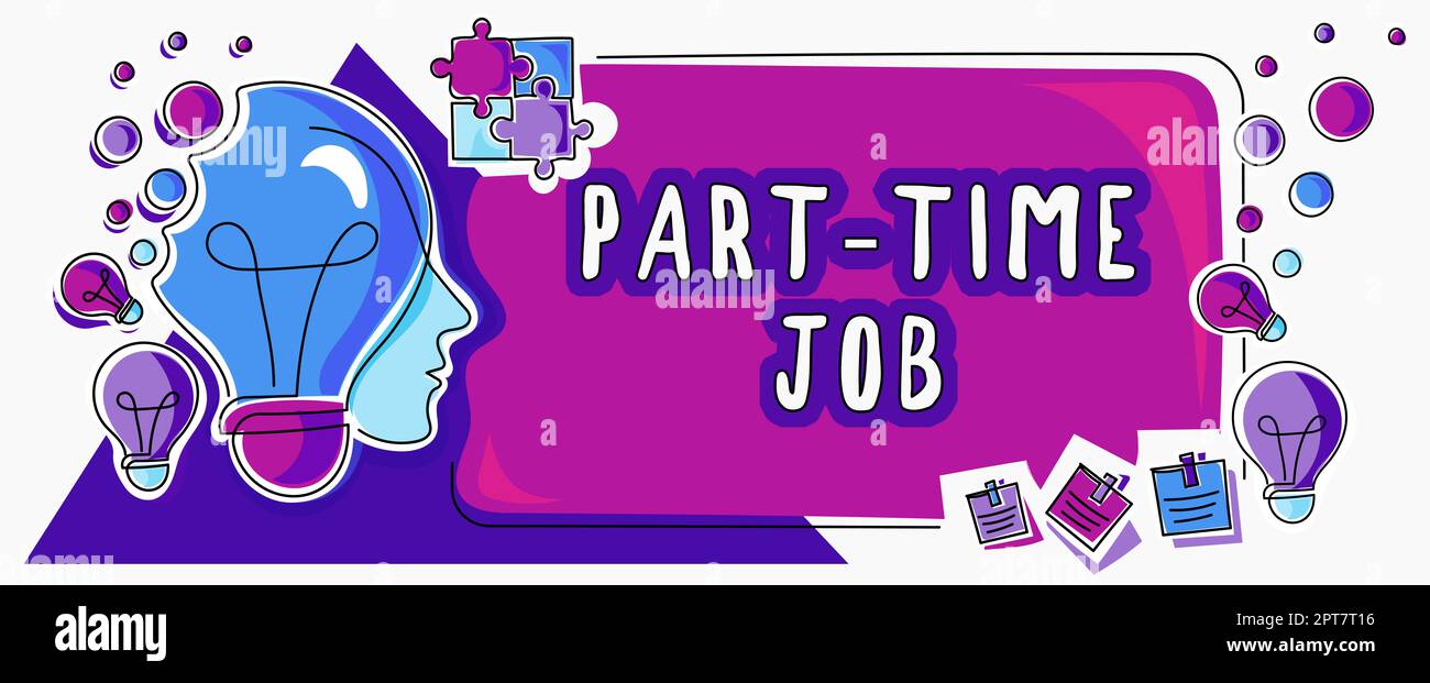 Inspiration showing sign Part Time Job, Word Written on Weekender ...