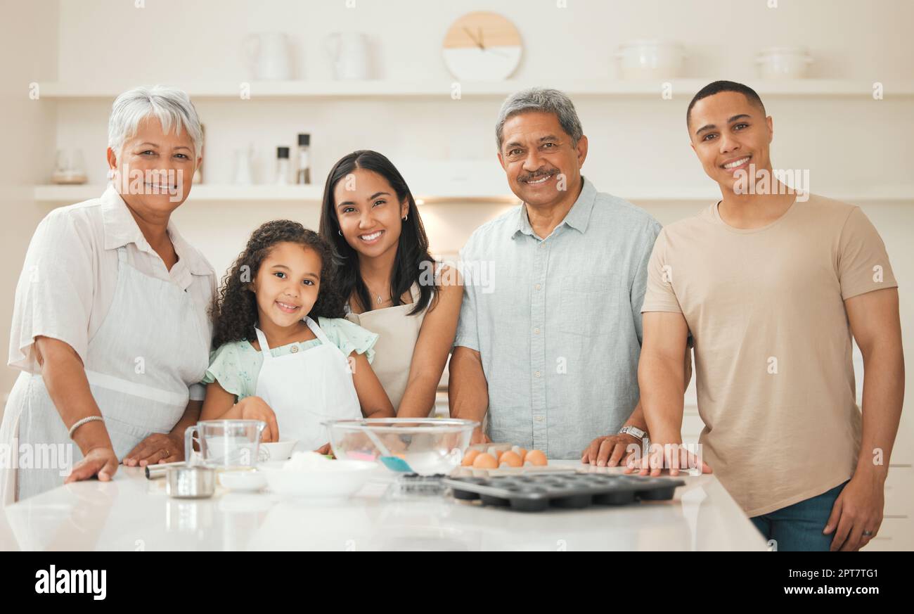 Our love keeps growing. three generations of a family baking together ...