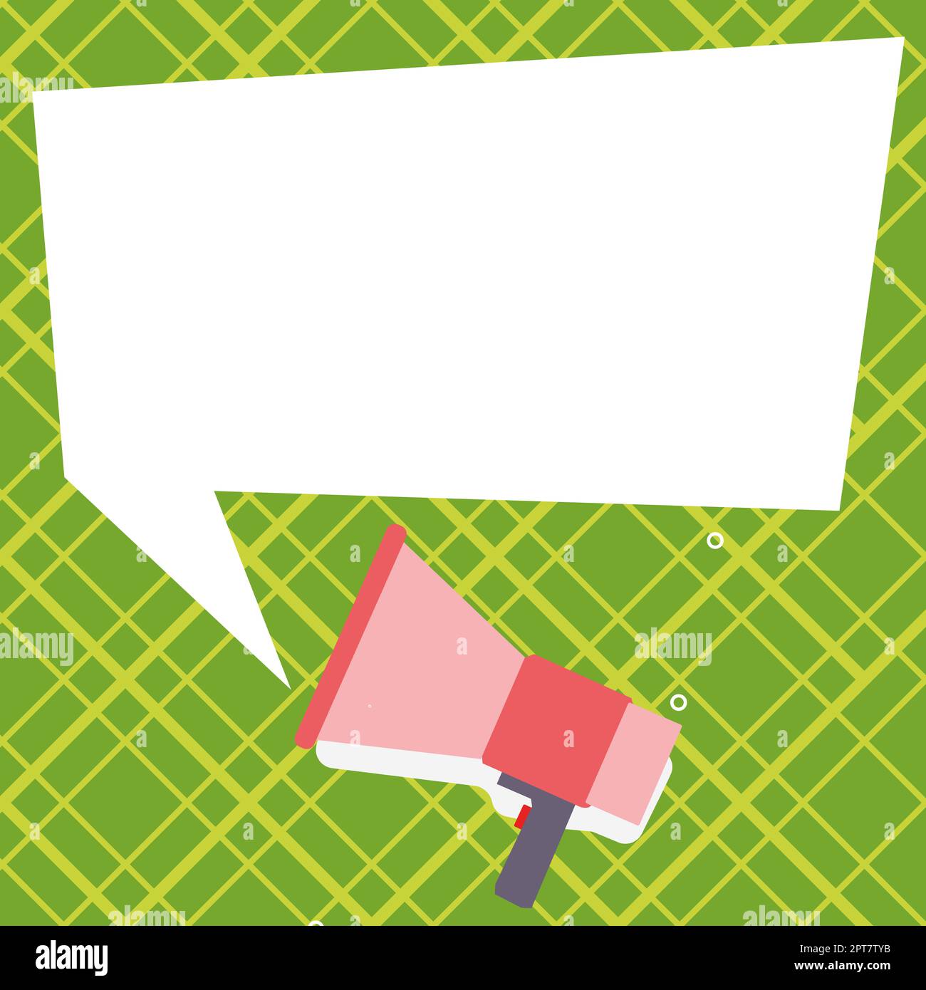 Illustration Of A Megaphone Promoting Advertisement To Social Media ...