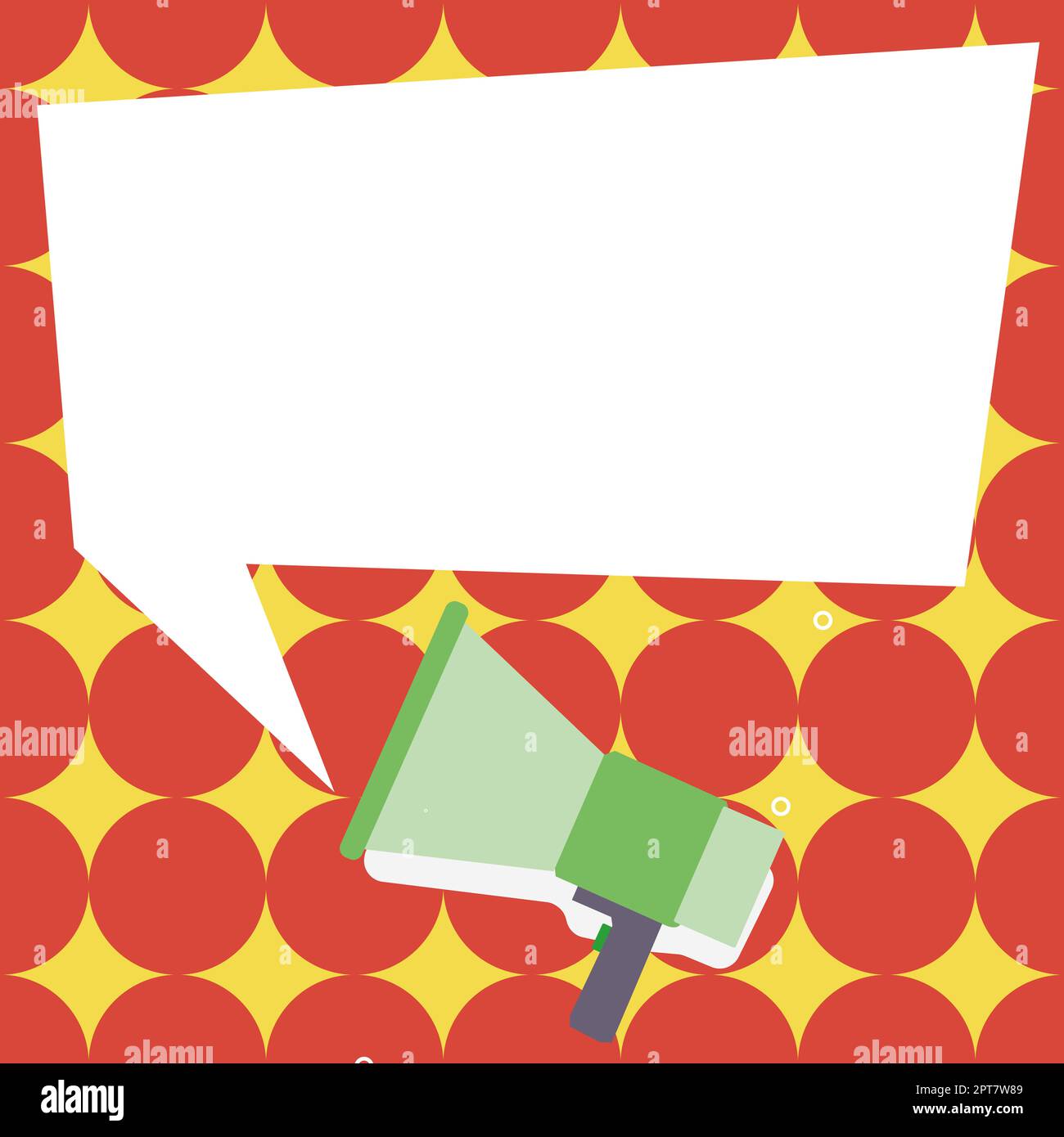 Illustration Of A Megaphone Promoting Advertisement To Social Media ...