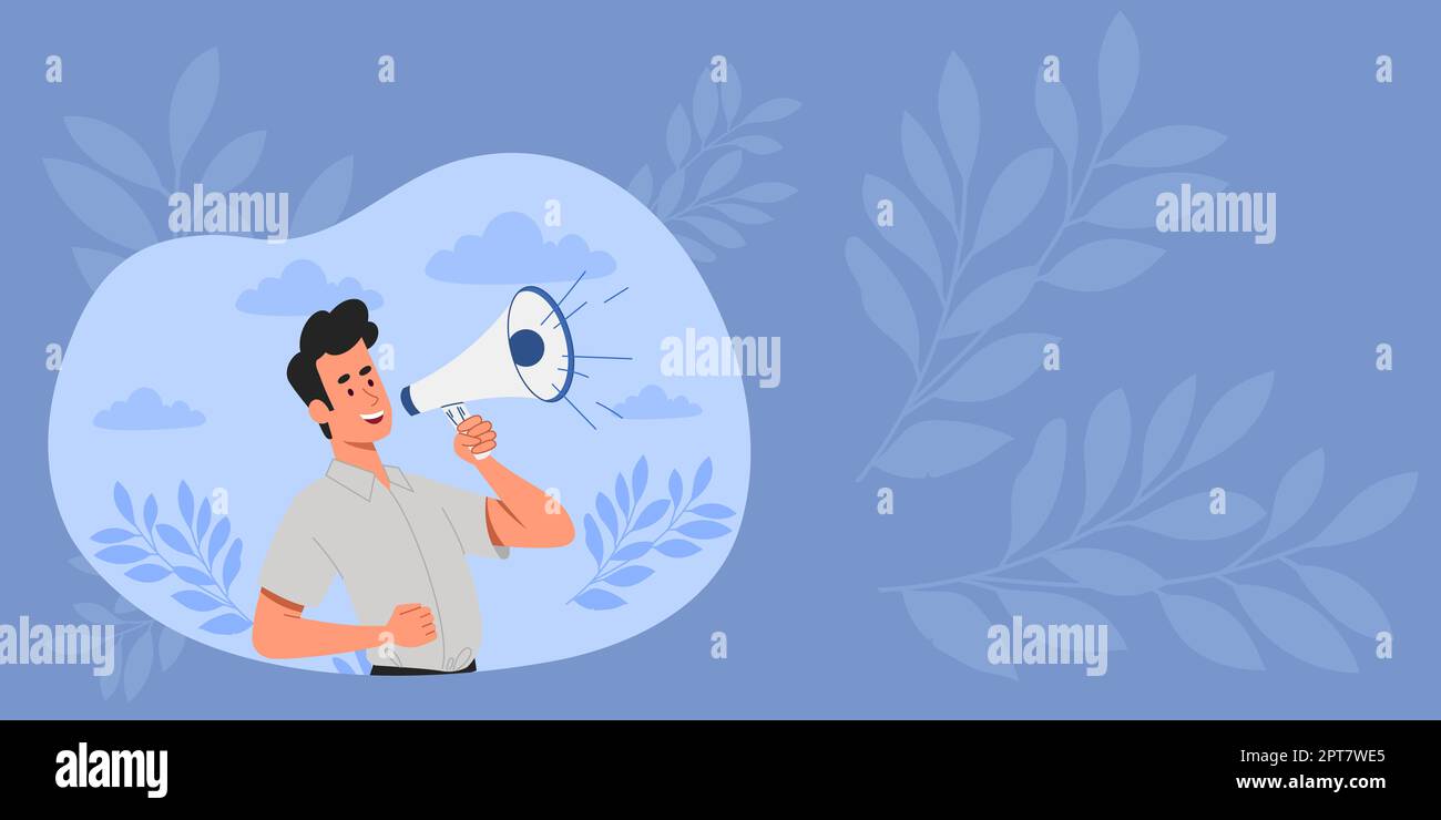 Man Drawing Sharing Comments And Reactions Through Megaman Stock Photo ...