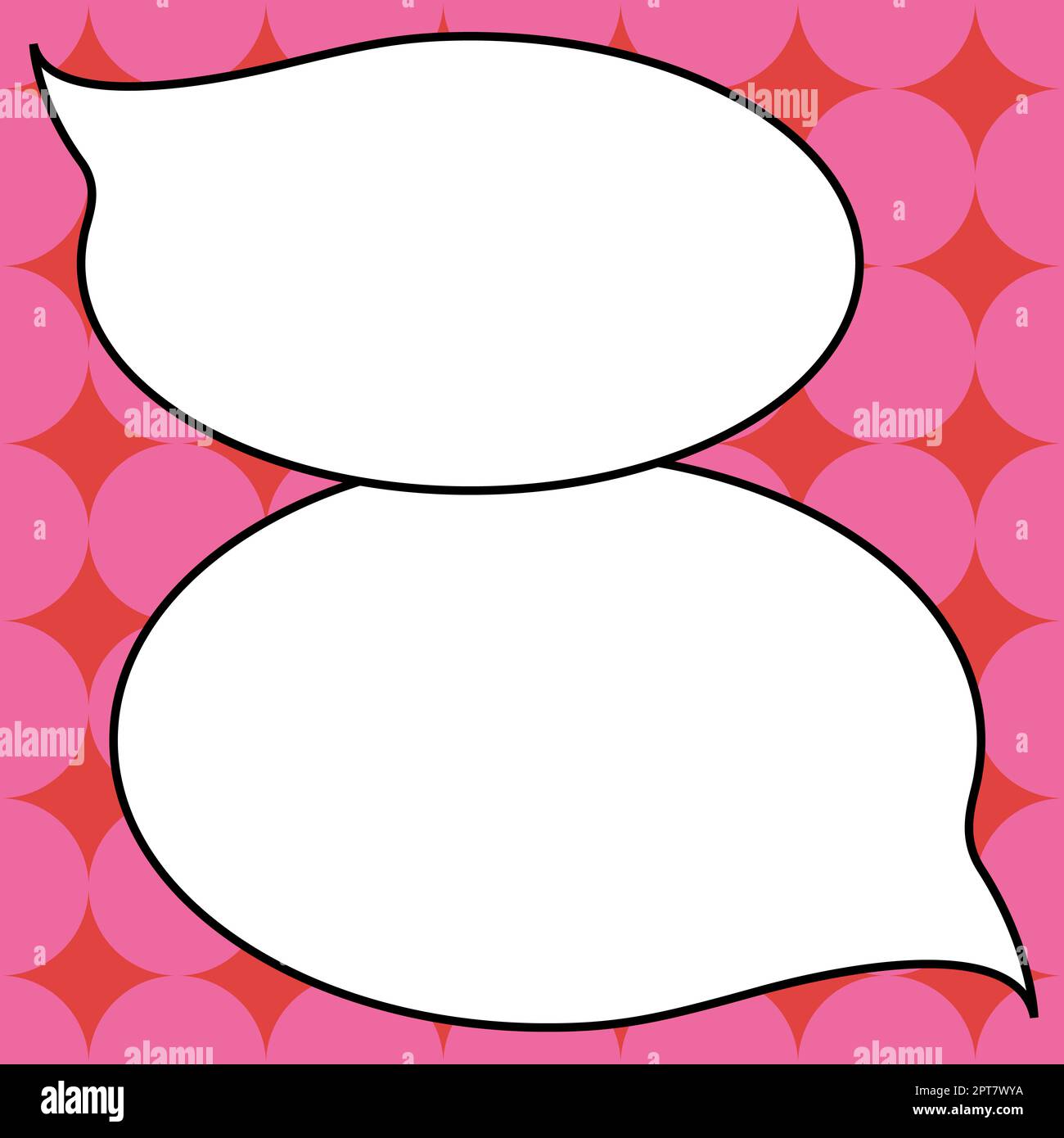 Design Drawing Of Some Comic Frames As Background With Speech Bubbles ...