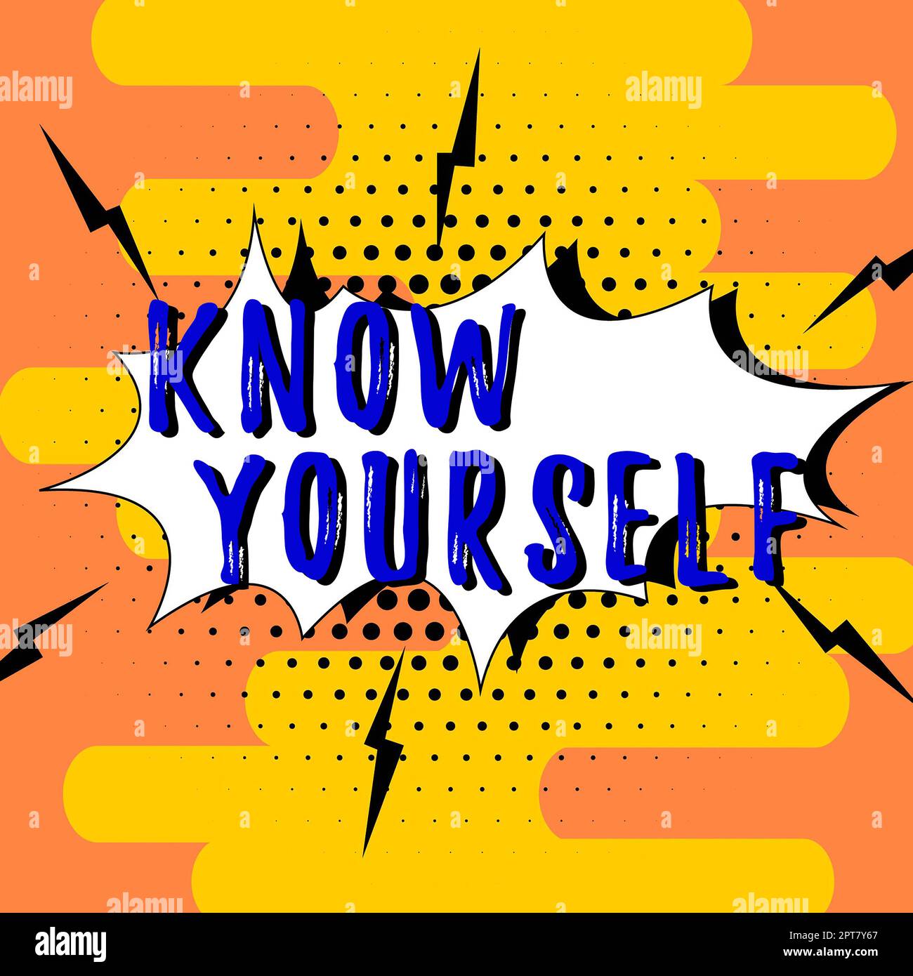 Sign displaying Know Yourself, Business showcase Find You Understanding ...