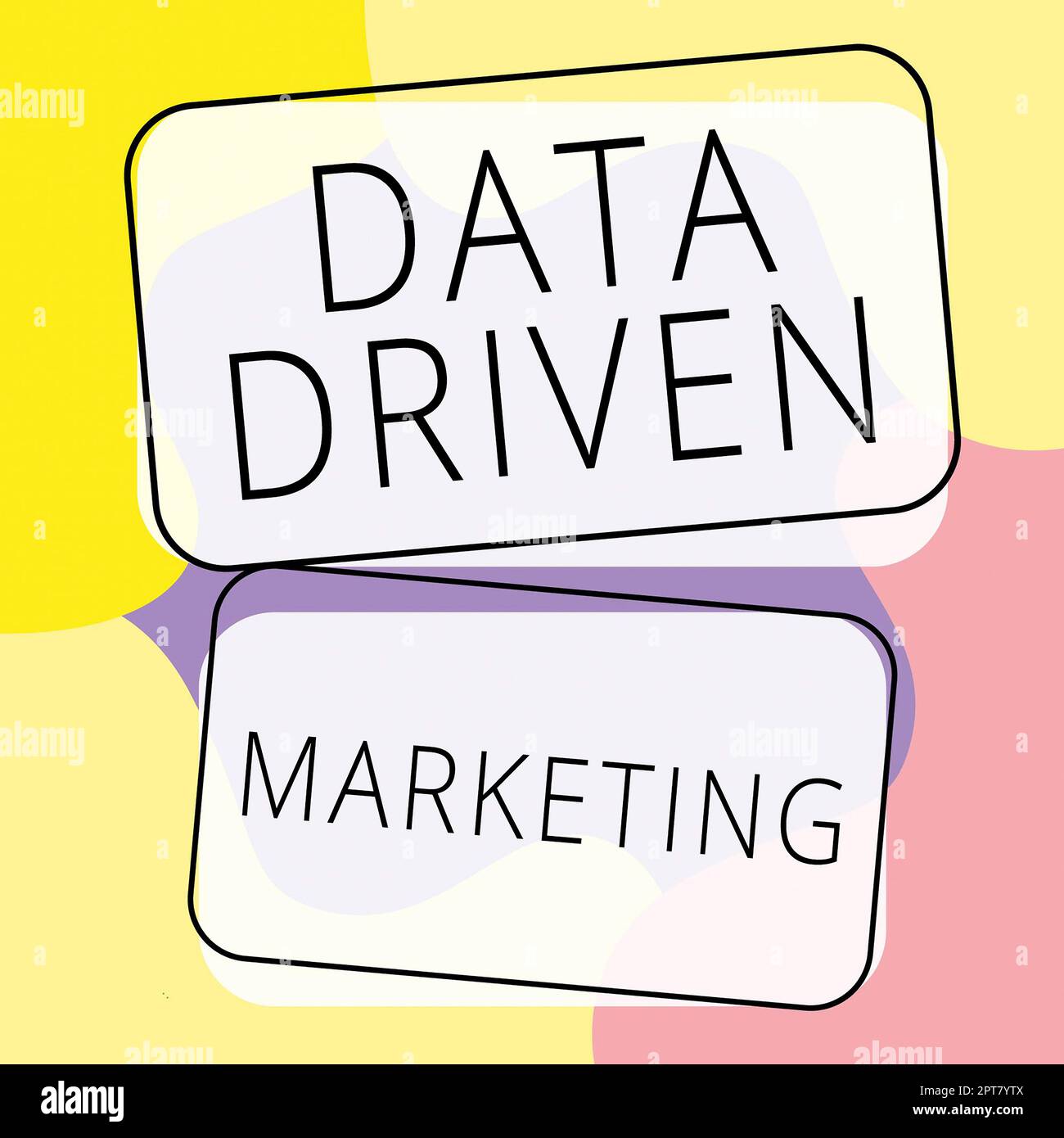Text showing inspiration Data Driven Marketing, Word Written on Strategy built on Insights ...