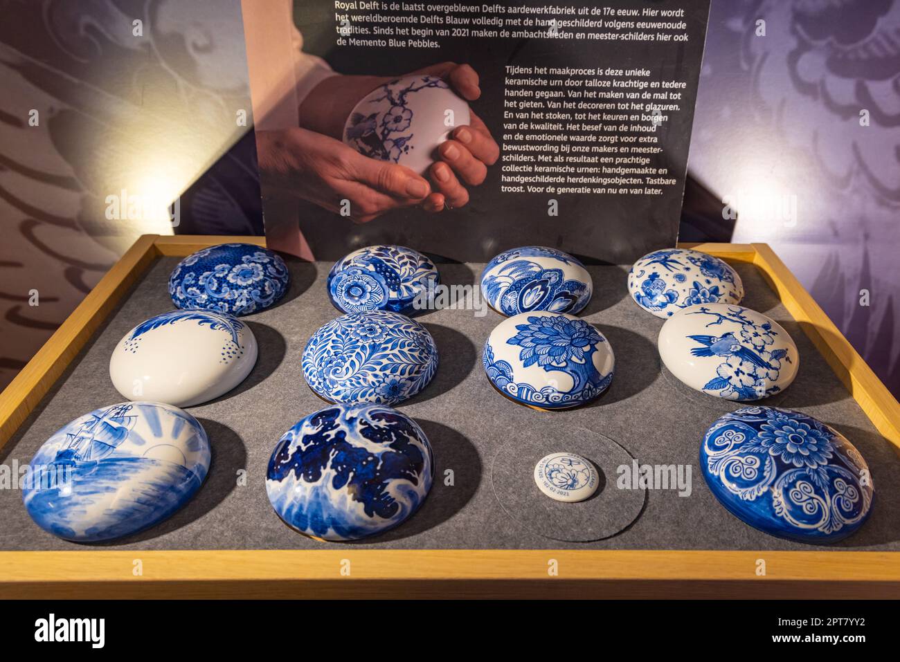 Europe, Netherlands, South Holland, Delft. April 25, 2022. Delftware ...