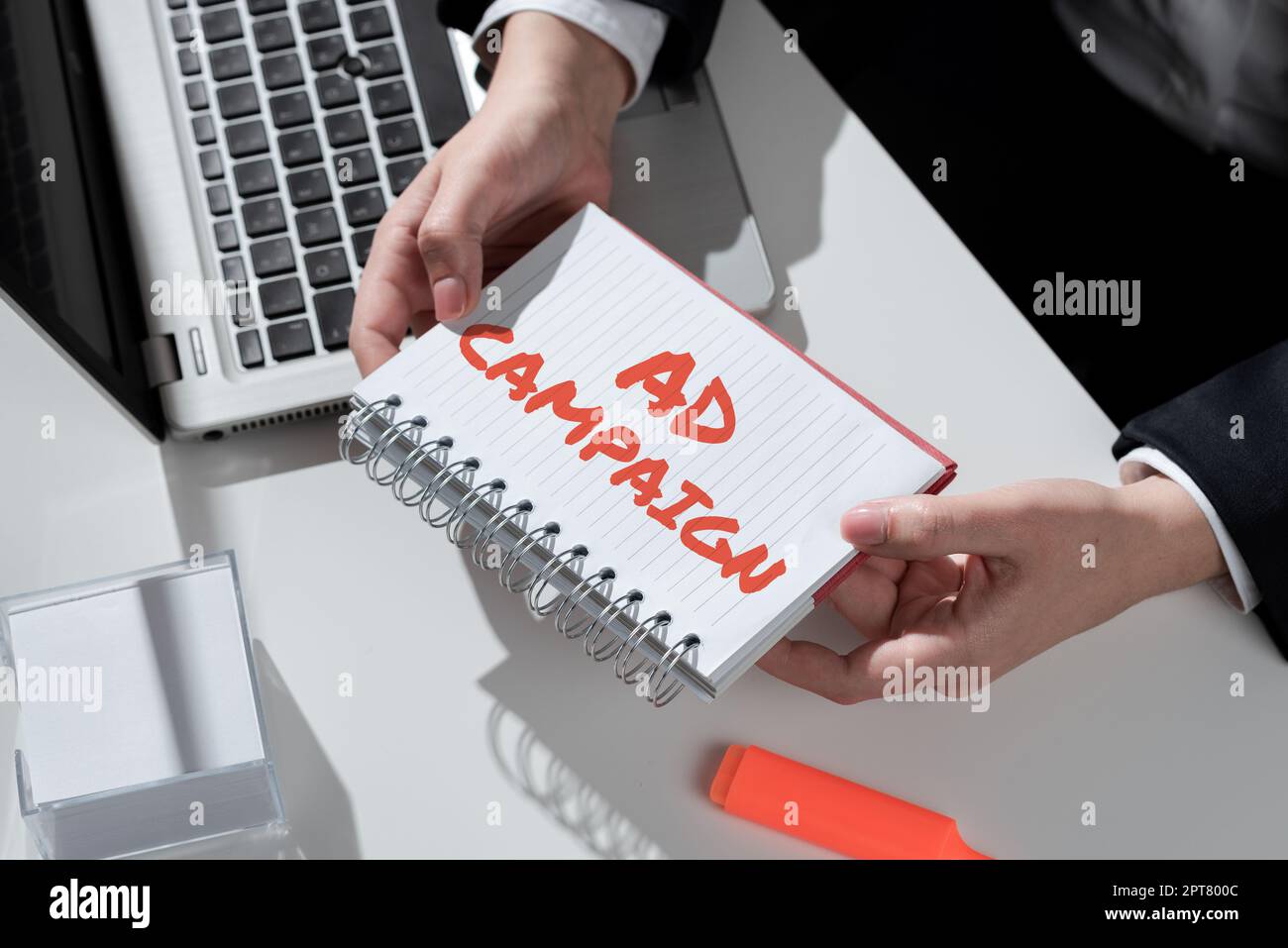 Text caption presenting Ad Campaign, Word for promotion of specific ...