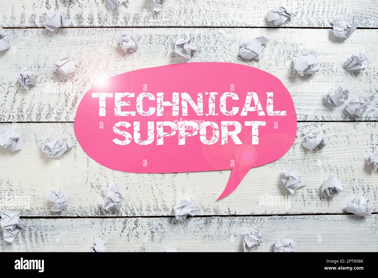 Sign displaying Technical SupportRepair and advice services to users of ...