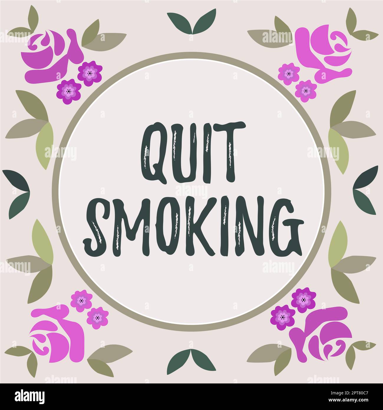 Hand writing sign Quit Smoking, Business showcase Discontinuing or ...