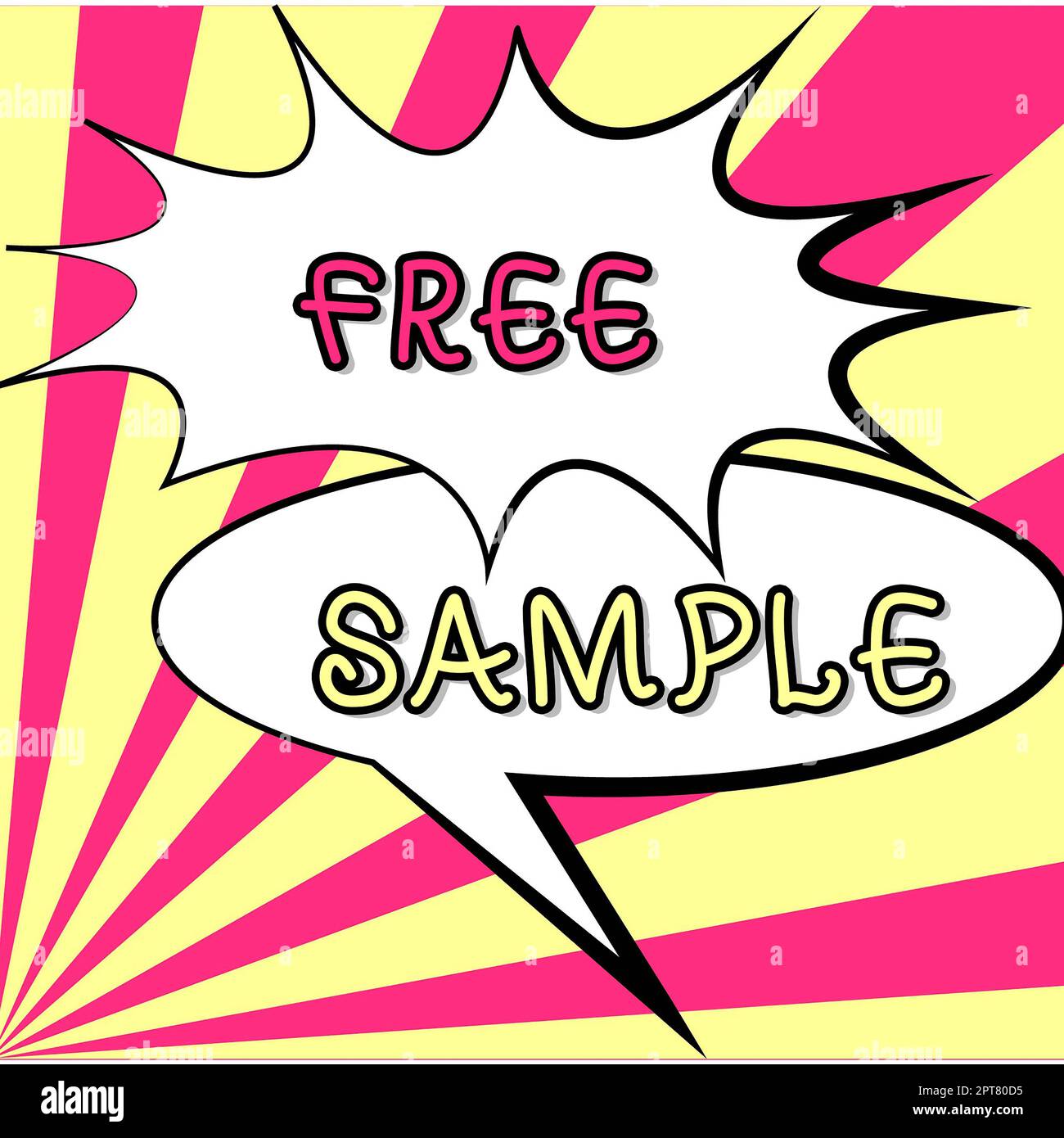 Text showing inspiration Free Sample, Word Written on portion of ...