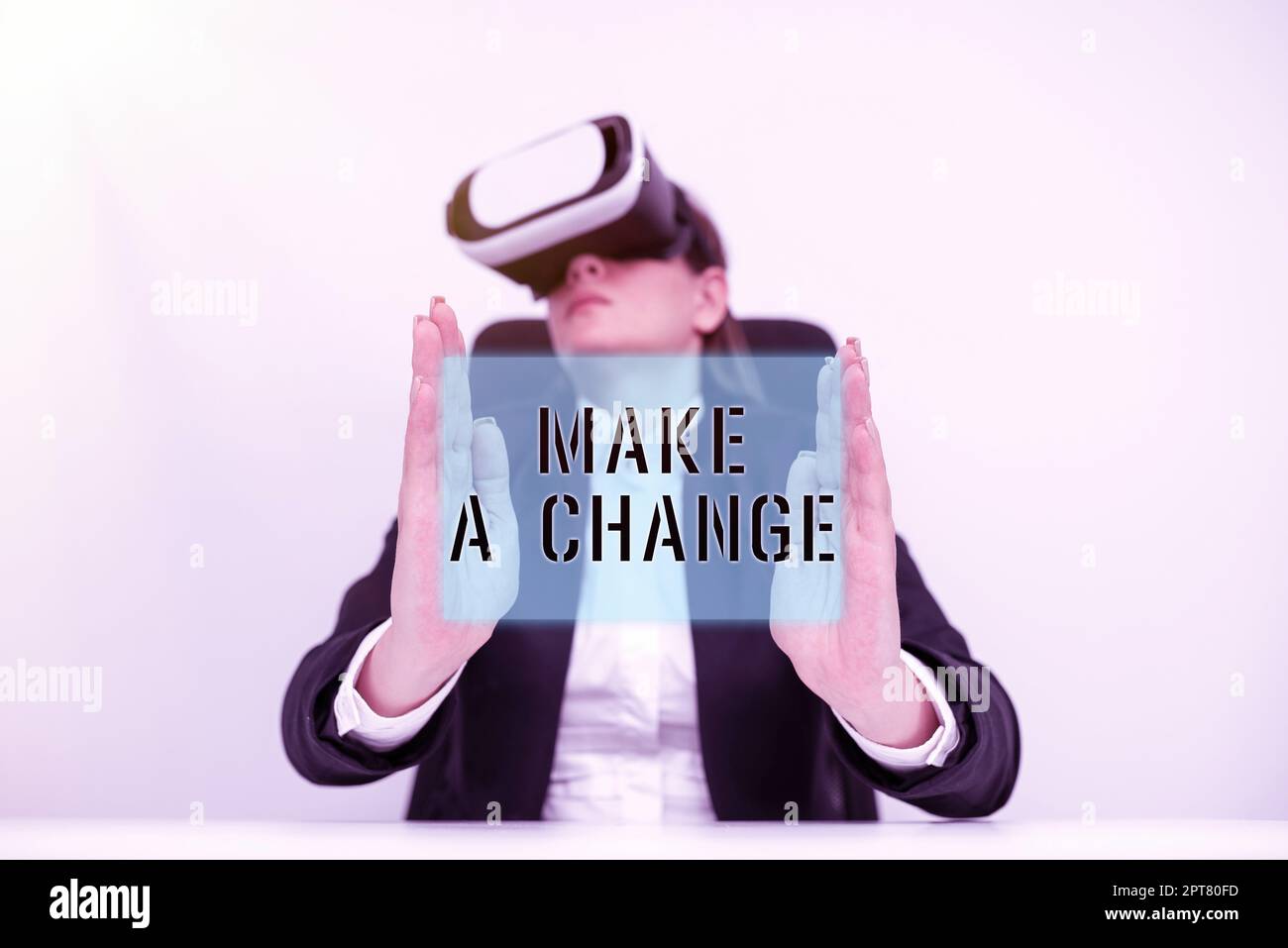 Conceptual caption Make A Change, Concept meaning Create a Difference ...