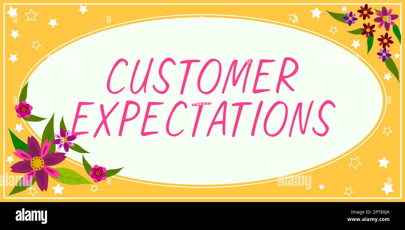 Inspiration showing sign Customer Expectations, Business showcase ...