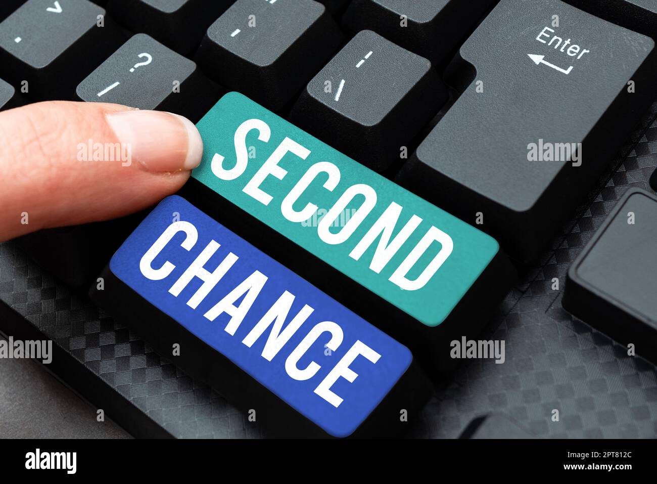 Hand writing sign Second Chance, Business concept the opportunity given ...