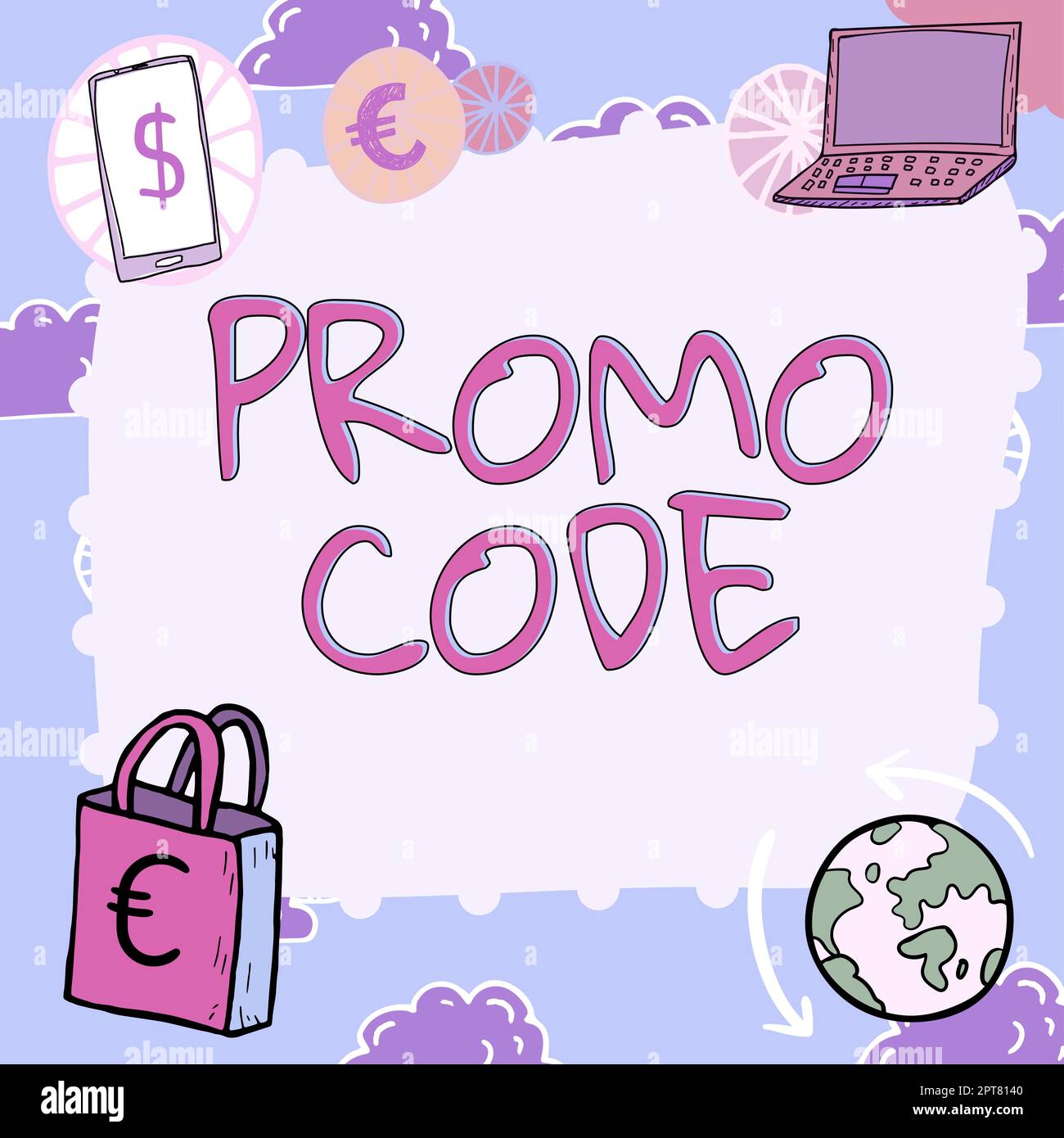 Text caption presenting Promo Code, Concept meaning digital numbers ...
