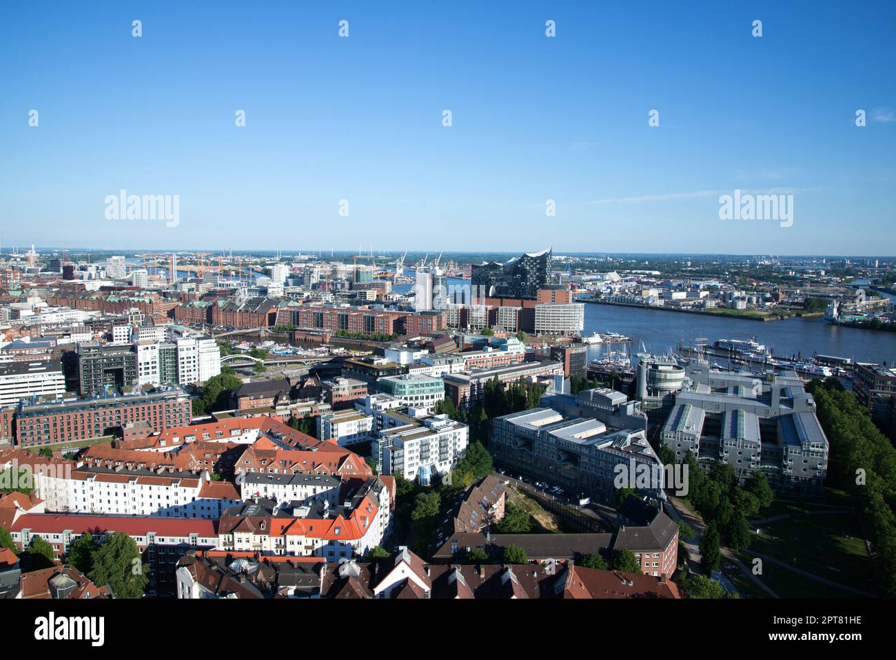 Aerial view of Hamburg Stock Photo - Alamy