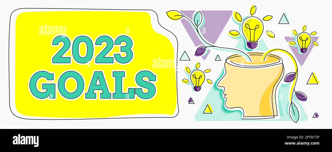 Inspiration showing sign 2023 Goals, Business idea A plan to do for ...