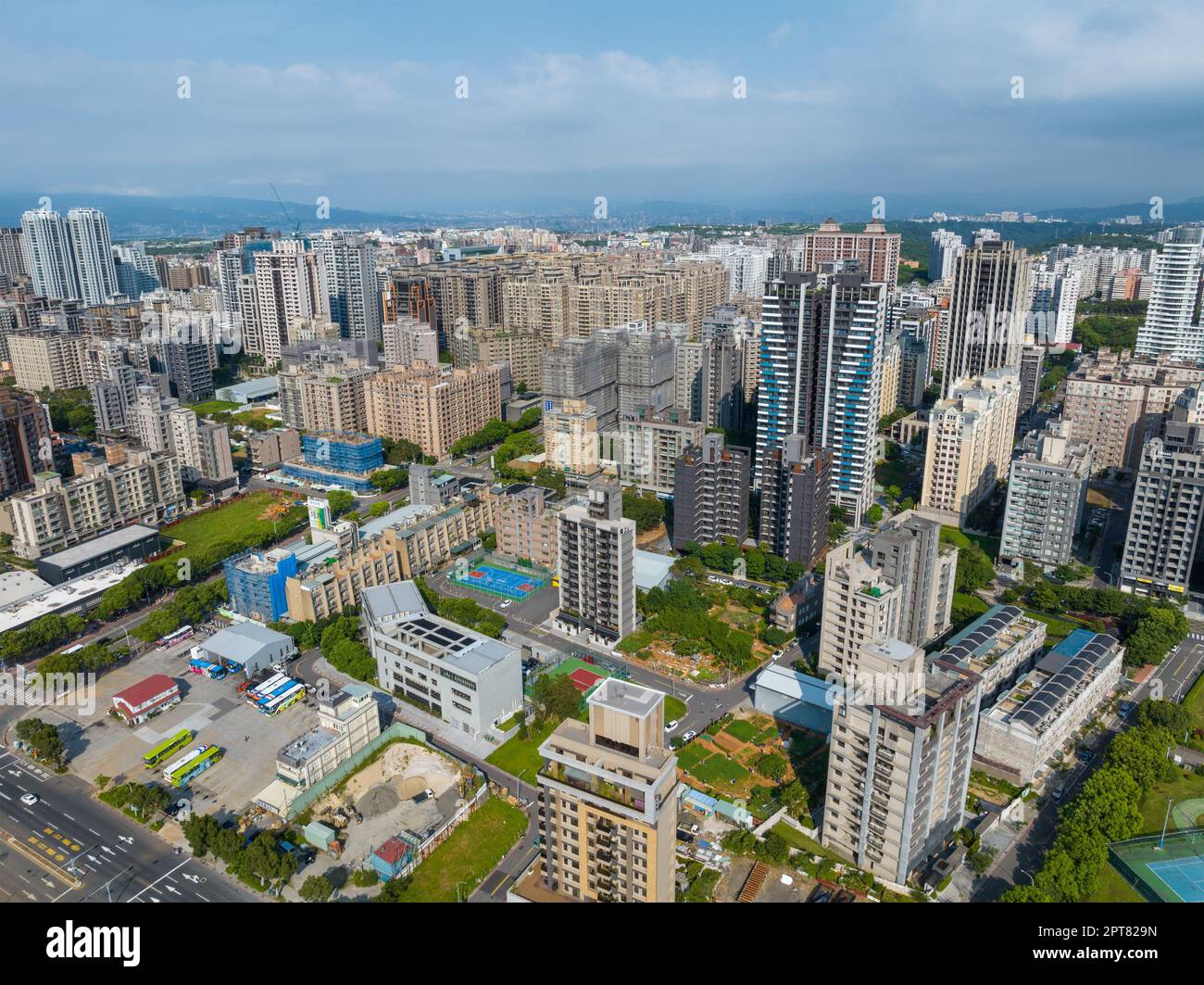 Lin Kou, Taiwan, 12 July 2022: Top view of Lin Kou city in Taiwan Stock ...