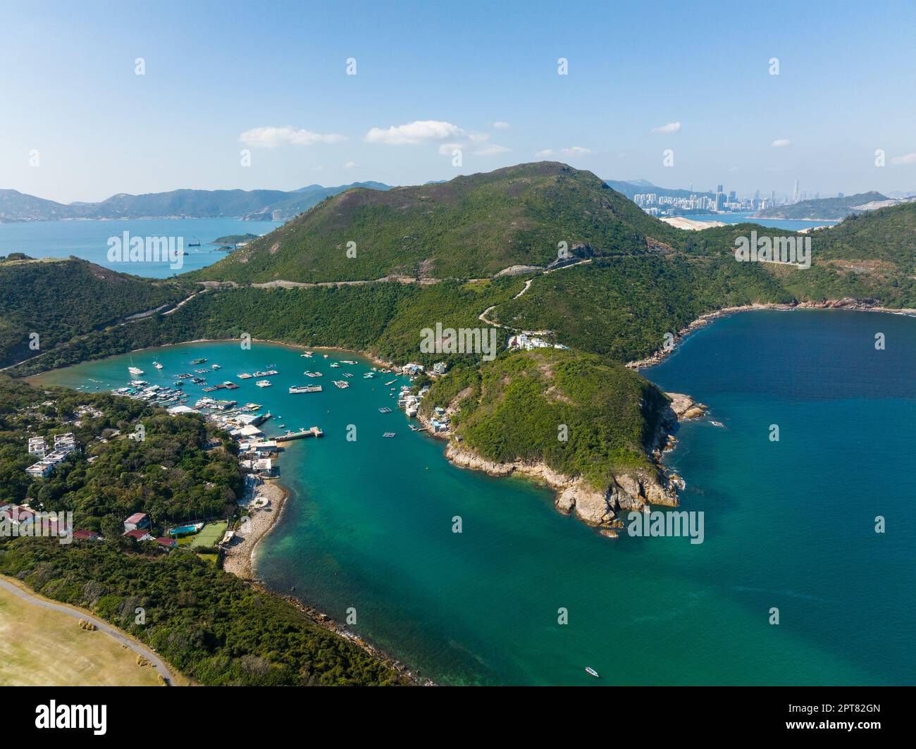 Aerial view of Hong Kong Po Toi O in Sai Kung Stock Photo - Alamy