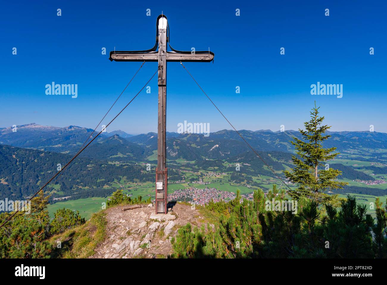 Panorama from Schattenberg, 1692m, on Oberstdorf, Allgaeu, Bavaria ...