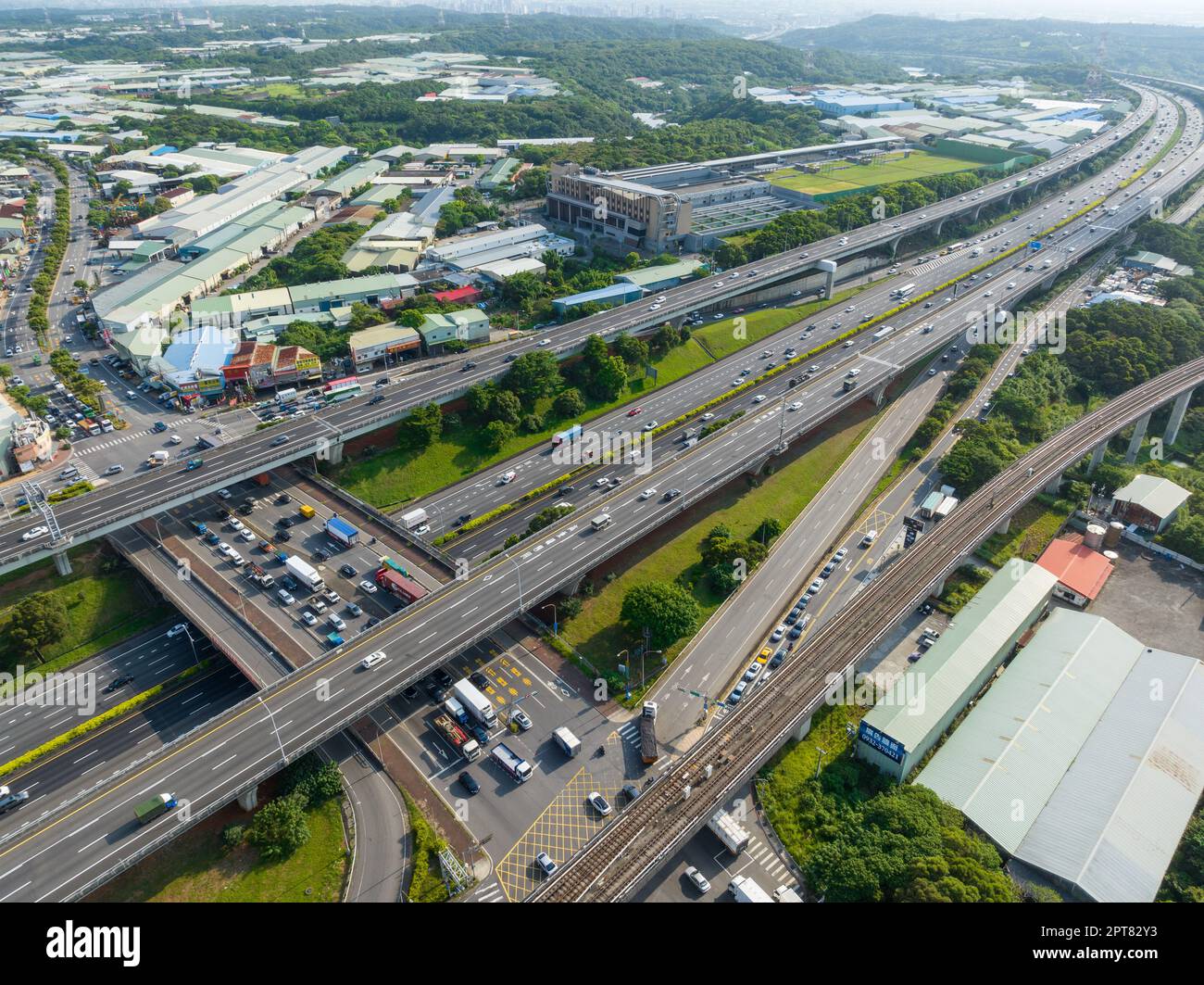 New Taipei, Taiwan 12 July 2022: LinKou residential district in new ...