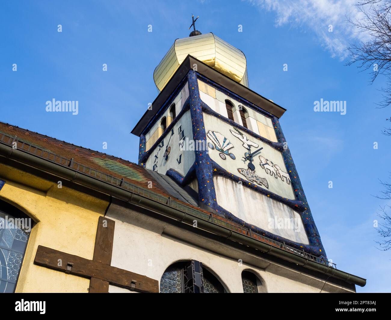 Church towerParish Church of St. Barbara, 1987-1988, by Friedensreich ...
