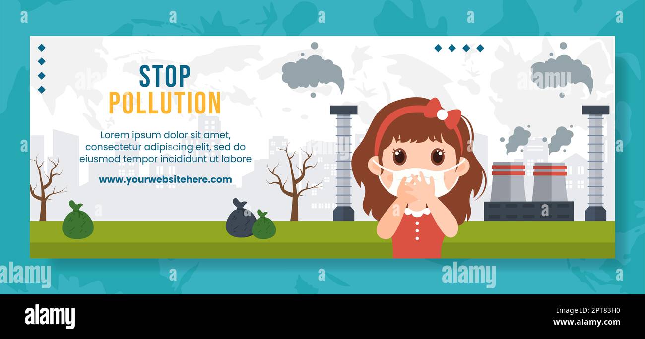 National Pollution Prevention Day Cover Flat Cartoon Hand Drawn ...