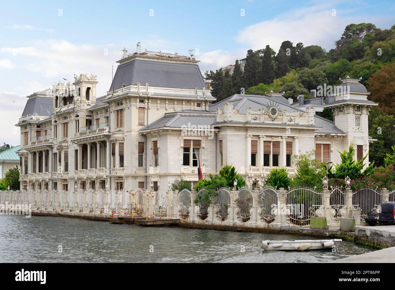 Art nouveau style building of the Egyptian Consulate, suited in Bebek ...