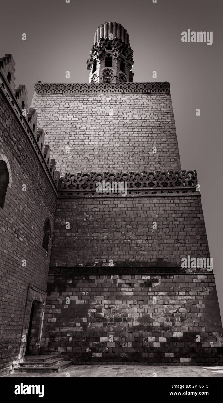 Minaret of Al Hakem mosque (The Enlightened Mosque) is a major Islamic ...