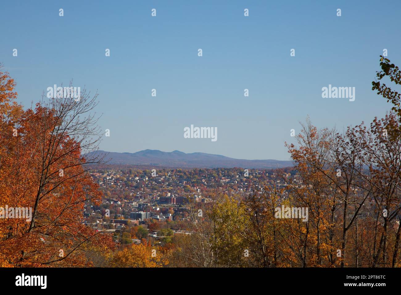 Sherbrooke city in Quebec, Canada Eastern Townships downtown cityscape ...
