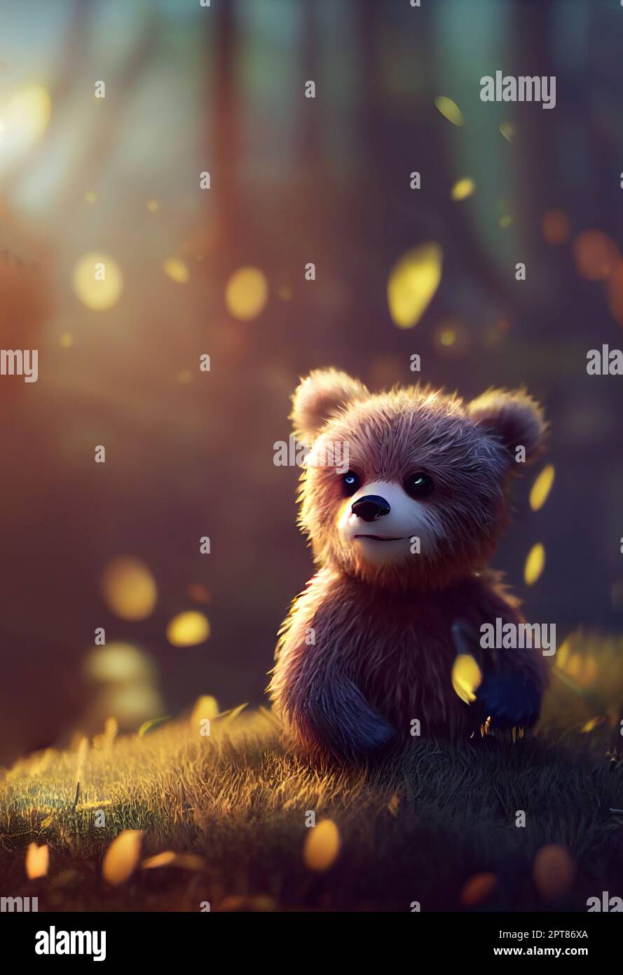 3d realistic teddy bear hi-res stock photography and images - Alamy