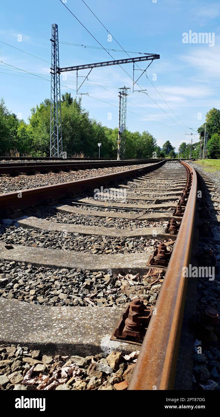 Empty railway rusty train hi-res stock photography and images - Alamy