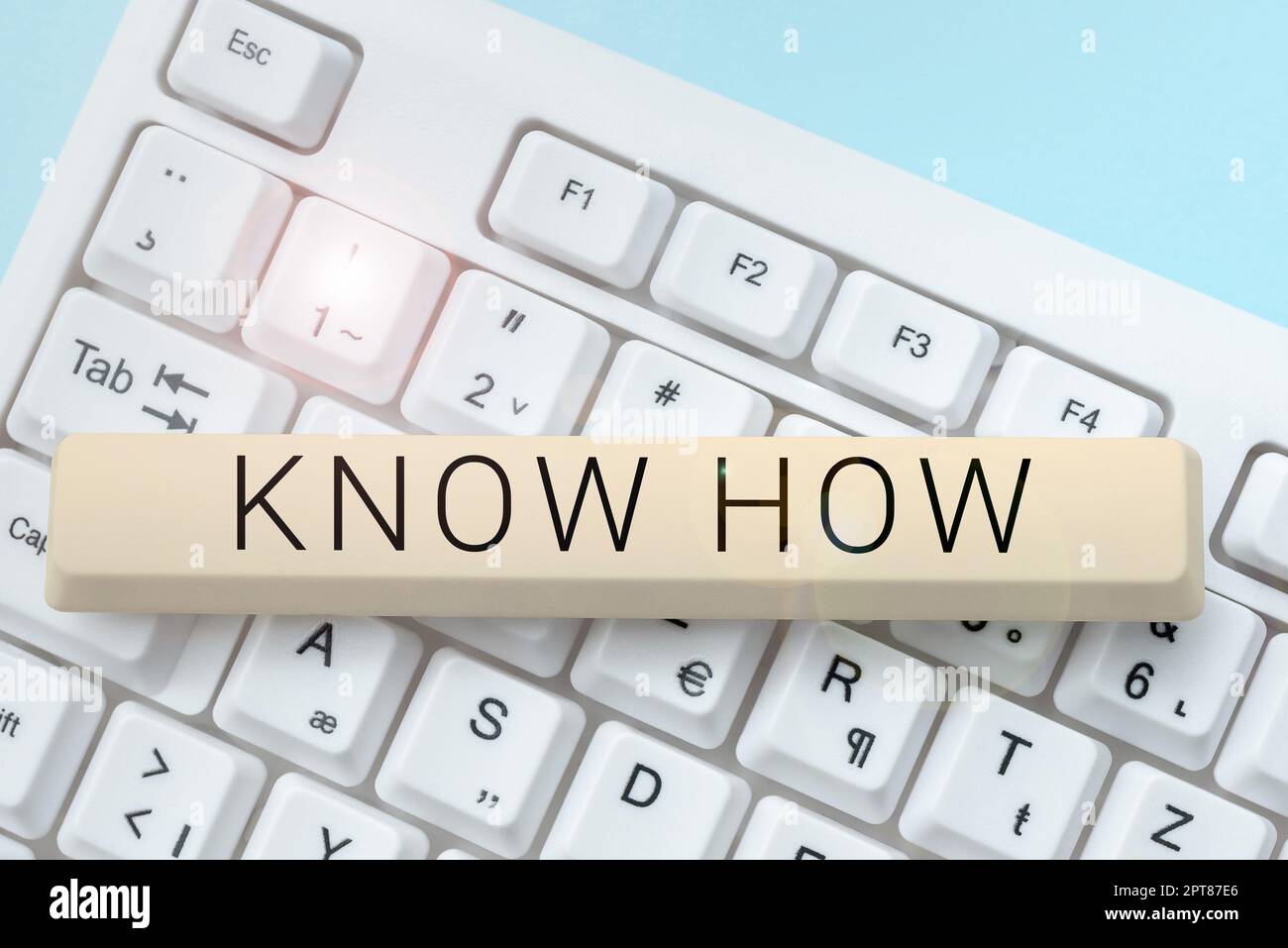 Handwriting text Know How, Word for The process to learn of doing ...