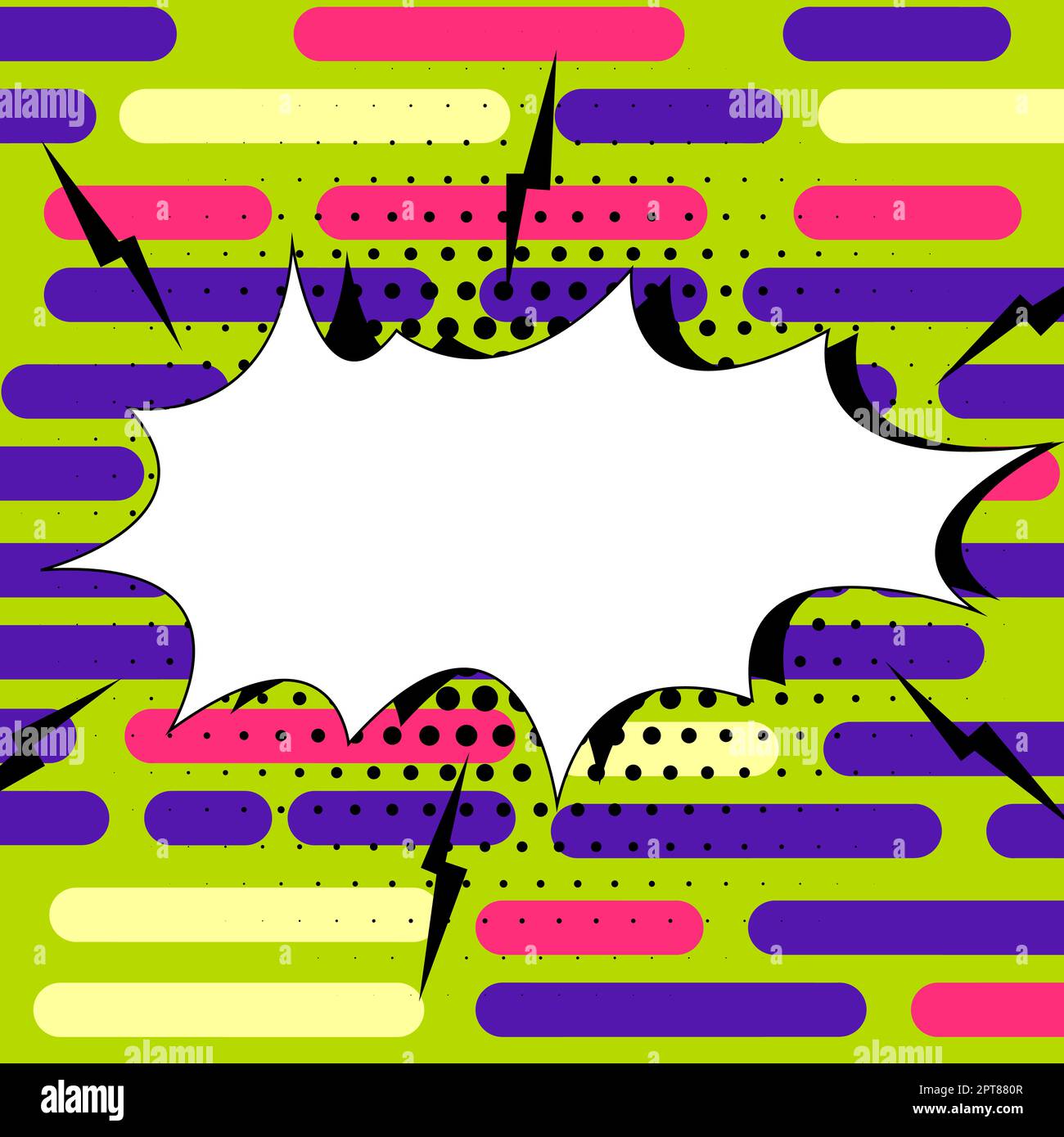 Comic Speech Bubble In Bang Shape Representing Social Media Messaging ...