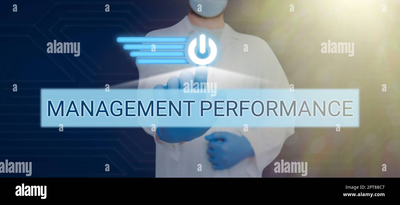 Text showing inspiration Management Performance, Conceptual photo ...