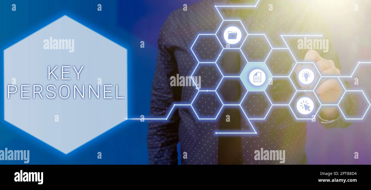 Text caption presenting Key Personnel, Concept meaning Program Directors Principal Investigator ...