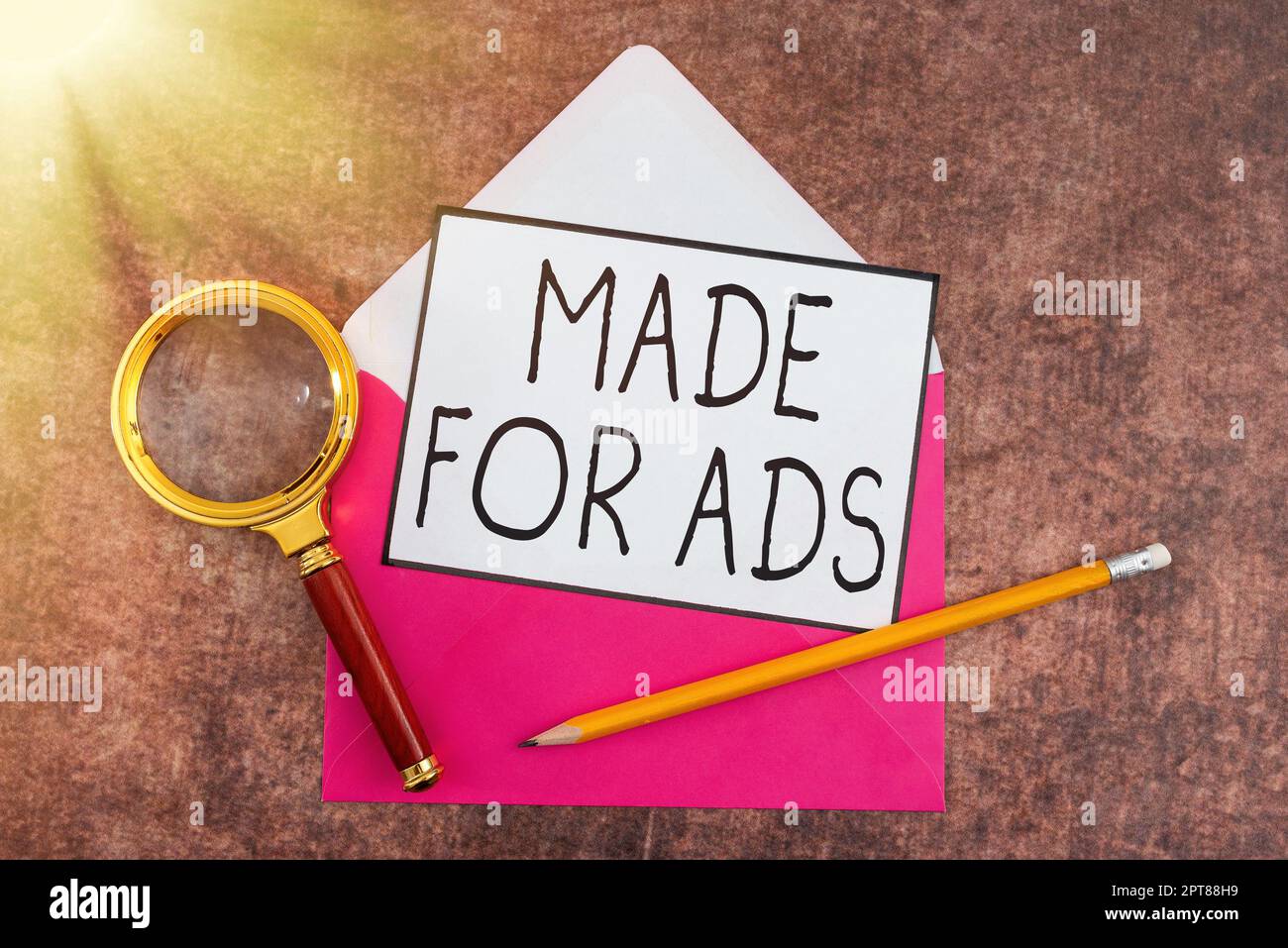 Conceptual display Made For Ads, Business showcase Marketing strategies ...