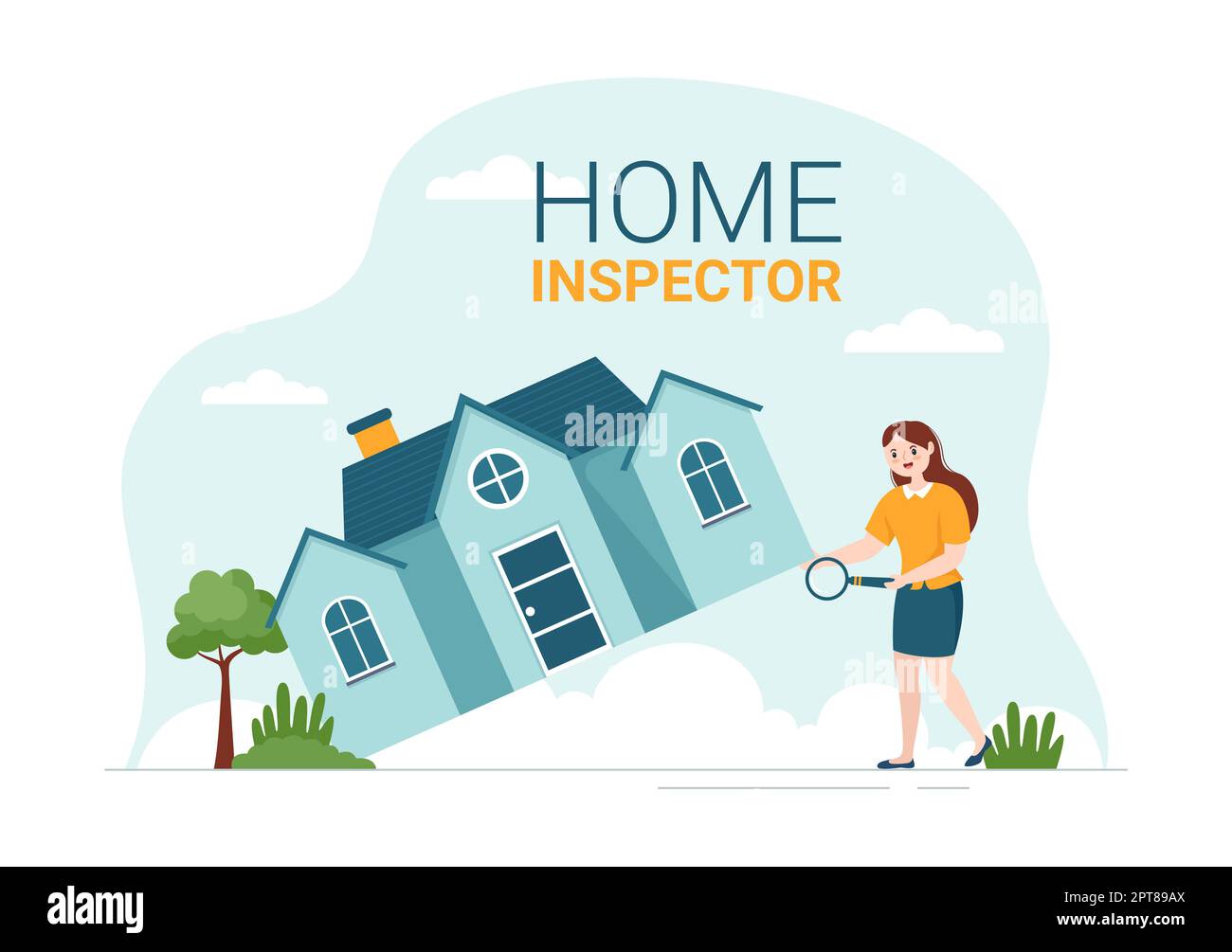 Home Inspector Checks the Condition of the House and Writes a Report ...