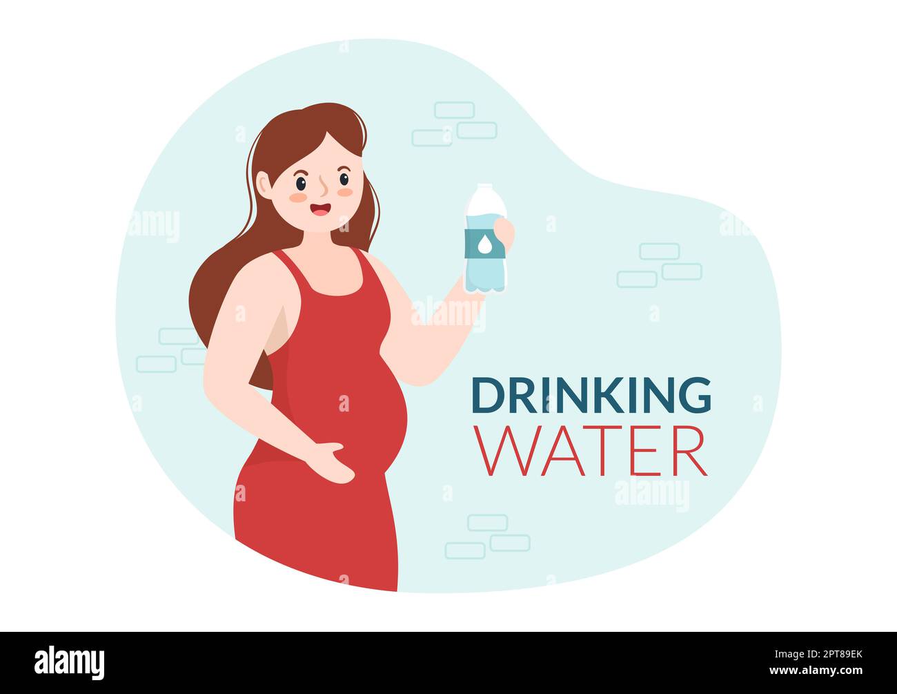 People Drinking Water From Plastic Bottles and Glasses with Pure Clean ...