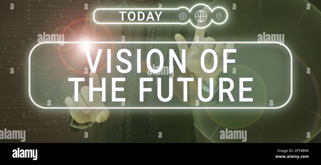 Conceptual display Vision Of The Future, Concept meaning Seeing ...