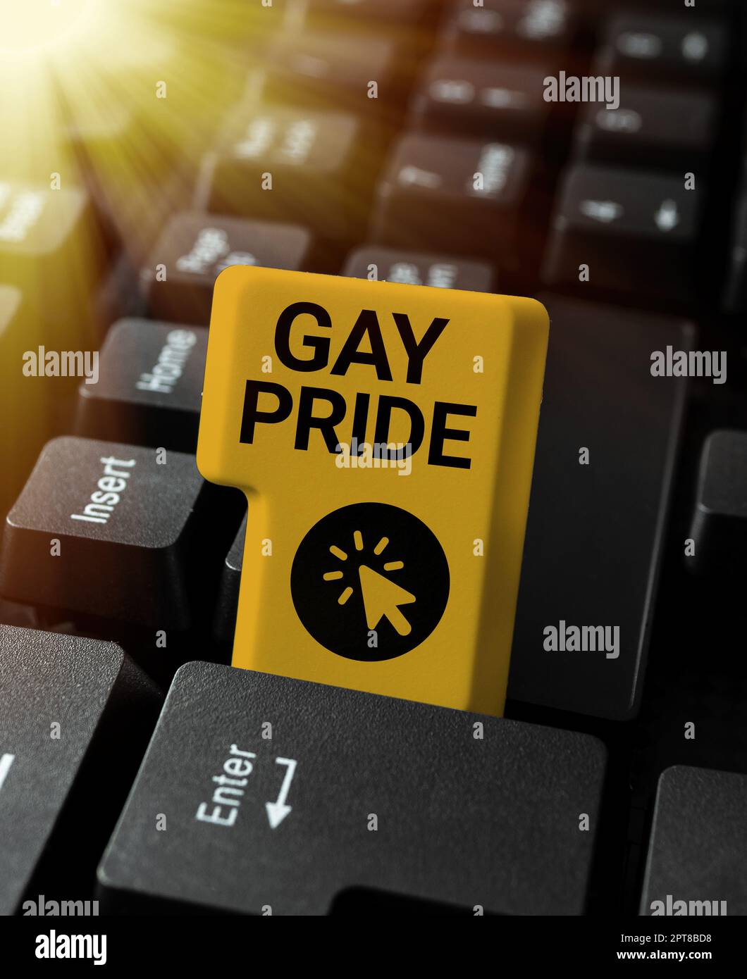 Hand writing sign Gay Pride, Business approach Dignity of an idividual ...
