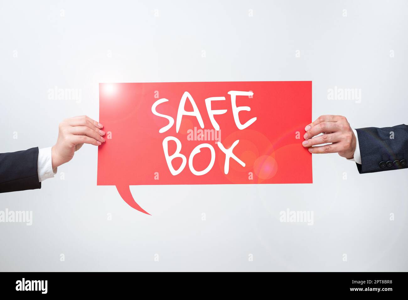 Text showing inspiration Safe Box, Business idea A small structure ...
