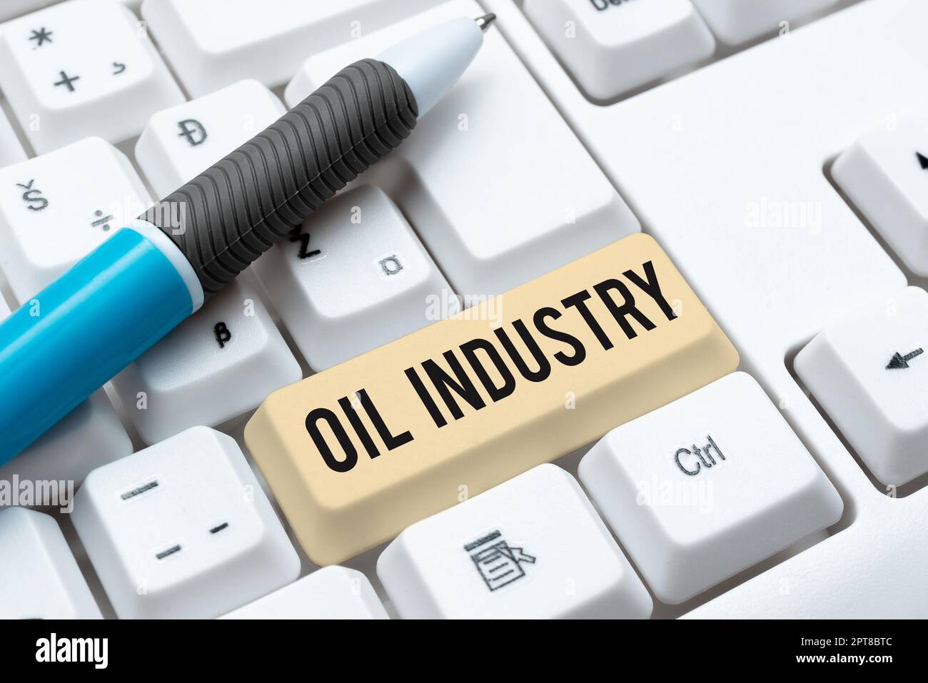 Hand writing sign Oil Industry, Concept meaning Exploration Extraction ...