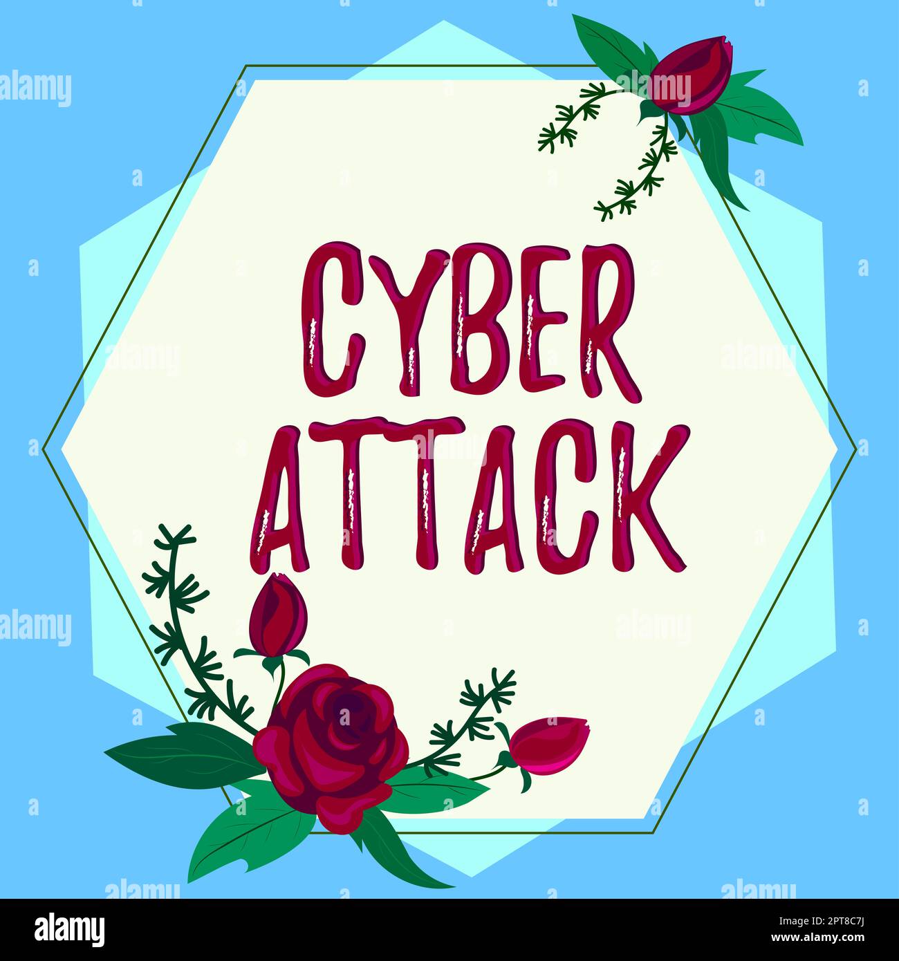 Writing displaying text Cyber Attack, Word for An attempt by hackers to ...