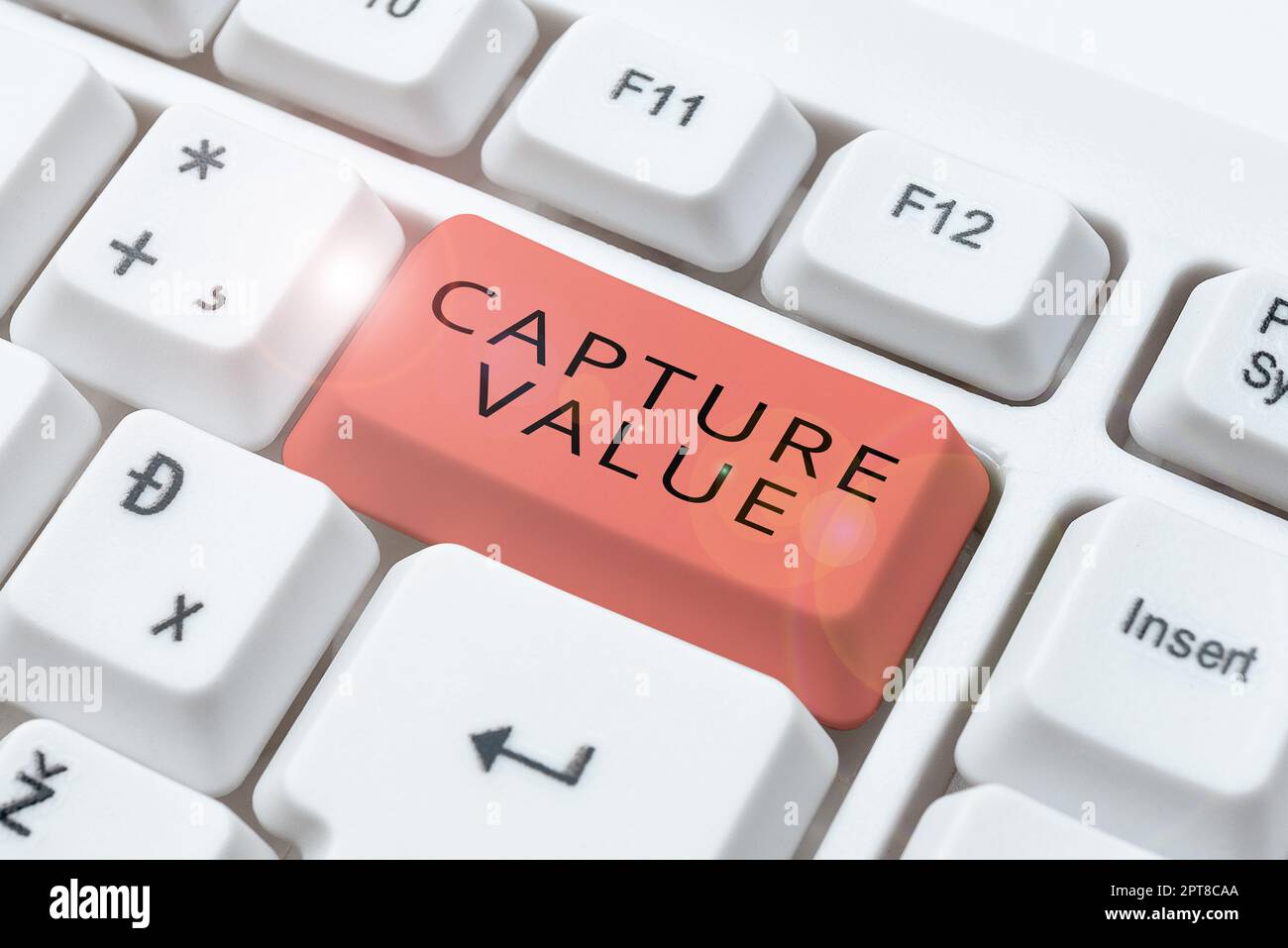 Text showing inspiration Capture Value, Word for Customer Relationship ...