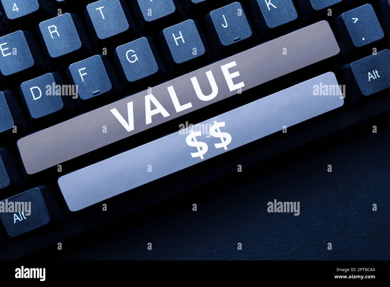 Conceptual display Value Dolar, Business showcase the worth of the ...