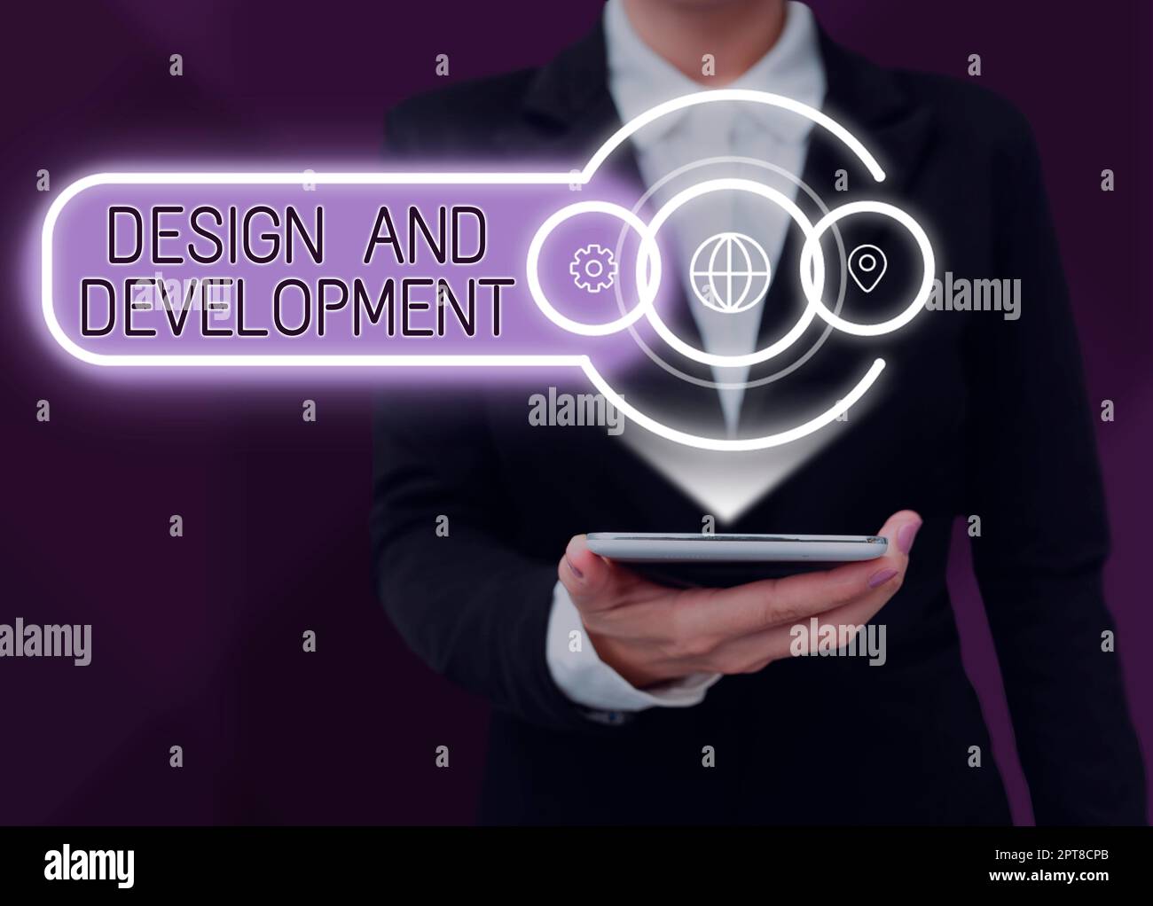 Handwriting text Design And Development, Word for Defining the ...