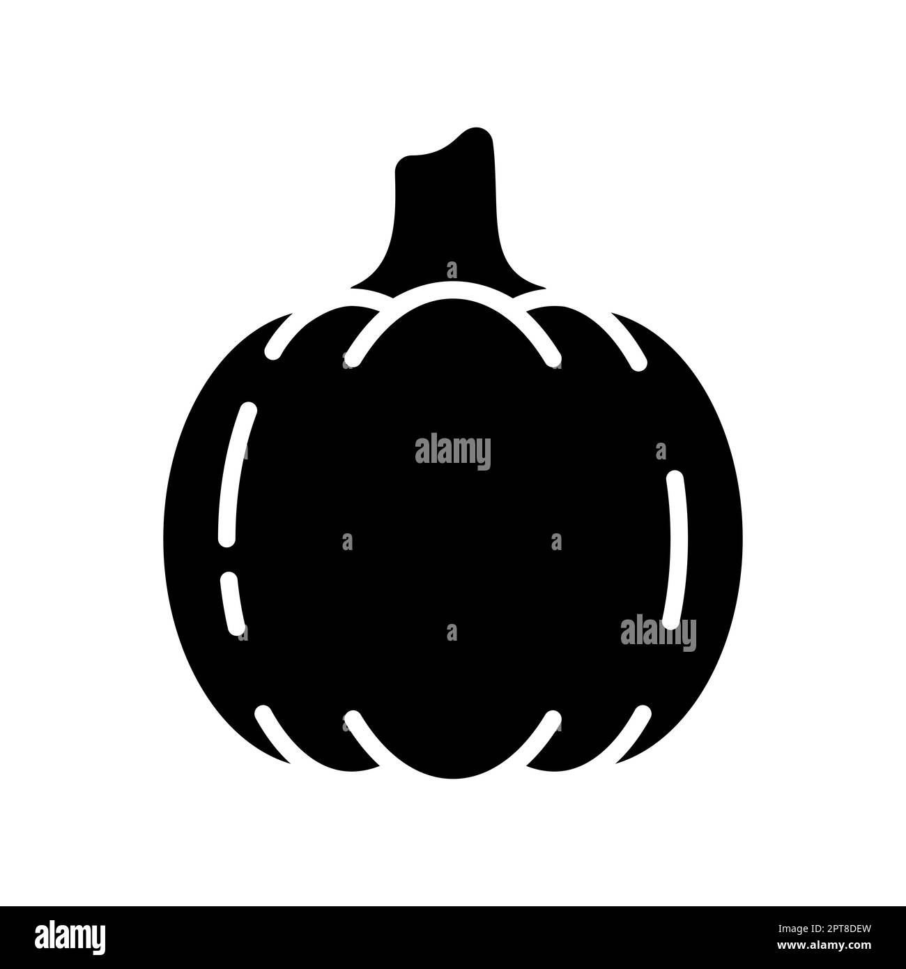Pumpkin isolated vector glyph icon. Vegetable sign. Graph symbol for ...