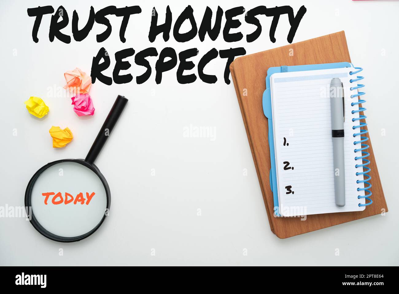 Conceptual caption Trust Honesty Respect, Internet Concept Respectable ...
