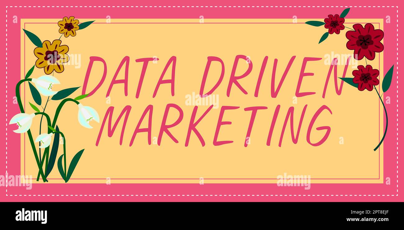 Conceptual display Data Driven Marketing, Business concept Strategy ...